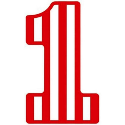 Creative Party Countdown New Year Banner Red/White (One Size)