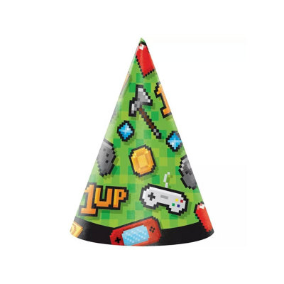 Creative Party Game Controller Party Hat (Pack of 8) Multicoloured (One ...