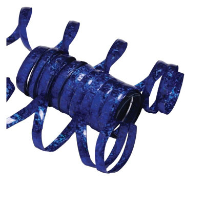 Creative Party Holographic Streamers (Pack of 10) Navy (One Size)