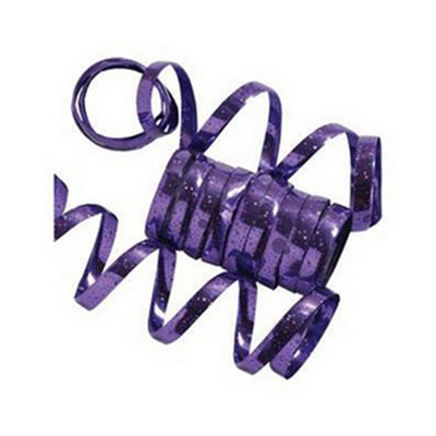 Creative Party Holographic Streamers Purple (One Size)