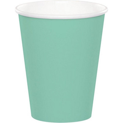 Creative Party Paper Party Cup (Pack of 24) Mint (One Size) | DIY at B&Q