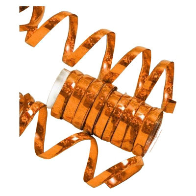 Creative Party Prismatic Streamers (Pack of 10) Orange (One Size) | DIY ...