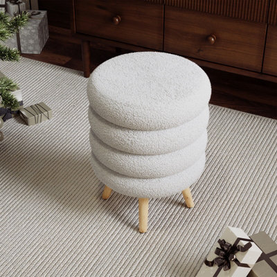 Creative Teddy Bear Fabric Footstool