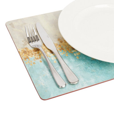 Creative Tops Golden Reflections Pack Of 4 Large Premium Placemats