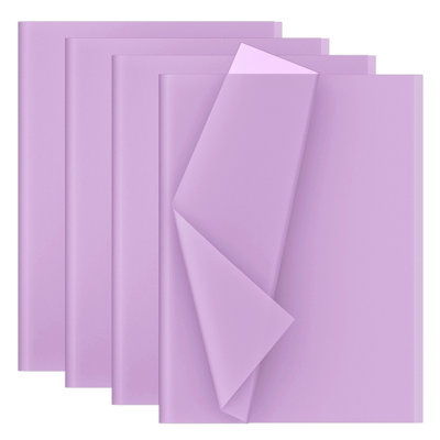 CREAVVEE 90 Sheets Quality Light Purple Tissue Paper Bulk Wrapping ...