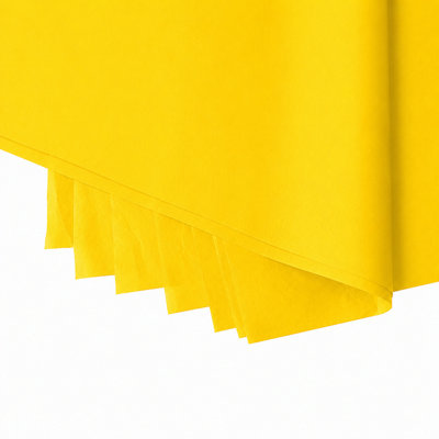 CREAVVEE 90 Sheets Quality Yellow Tissue Paper Bulk Wrapping Paper 50x70 cm