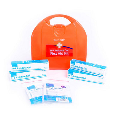 Crest Medical H-F Antidote Gel First Aid Kit With Wall Bracket