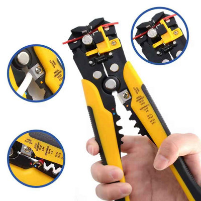 Crimper Cable Cutter Adjustable Automatic Wire Stripper Multifunctional ...