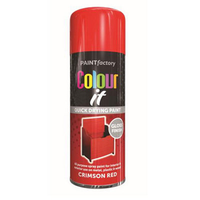 Crimson Red Gloss Paint 400ml (Spray)