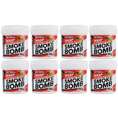 CritterKill 16g Wasp and Cluster Fly Killer Smoke Fogger - Six Pack