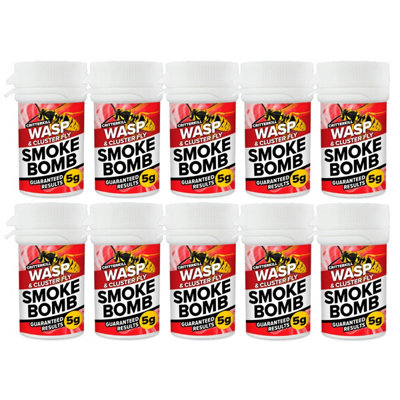 CritterKill 5g Cluster Fly and Wasp Killer Smoke Fogger - 10 Pack