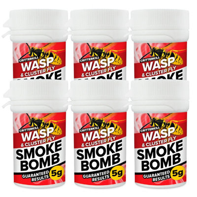 CRITTERKILL 5G CLUSTER FLY AND WASP KILLER SMOKE FOGGER - 6 PACK
