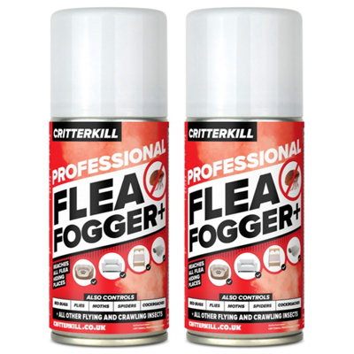 CritterKill Professional Flea Killer Smoke Fogger 150ml Twin Pack