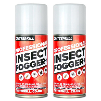 Critterkill Professional One Shot Insect Killer Fogger 150ml Twin Pack