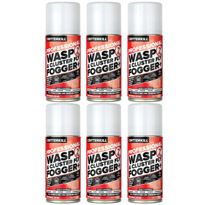 CritterKill Wasp and Cluster Fly Killer One Click Smoke Fogger 150ml ...