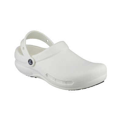 CROCS BISTRO SLIP-RESISTANT WORK CLOG WHITE
