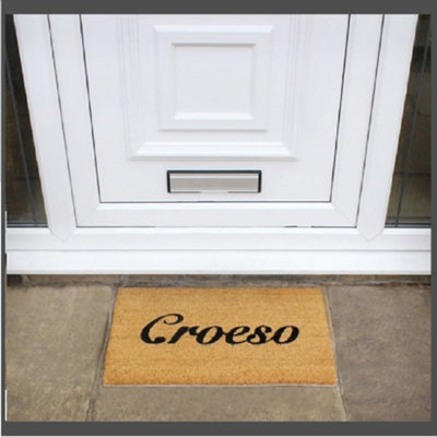 Croeso Latex Coir Doormat 40x60cm