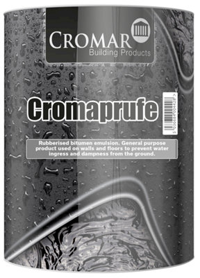 CROMAR Cromaprufe Waterproof Rubber Bitumen Emulsion General Purpose - 5L