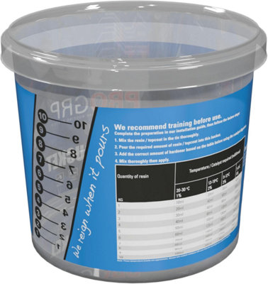 CROMAR PRO GRP Mixing Bucket - 10L - Heavy Duty PROGRP Builders Bucket ...