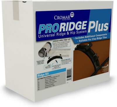 CROMAR - ProRidge Plus - Clay Ridge Tile Kit - Ridge & Hip System 6m ...