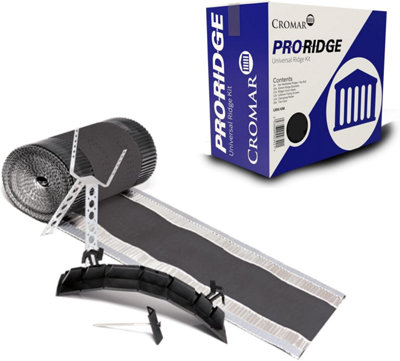 CROMAR - ProRidge Universal Kit - Ridge & Hip System 5m - Dry Fixing ...