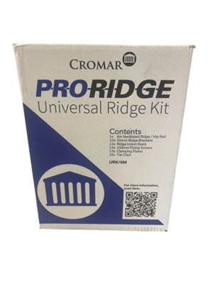CROMAR - ProRidge Universal Kit - Ridge & Hip System 6m - Dry Fixing ...