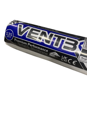 Cromar Vent3 Waterproof Roofing Membrane Blue Upper Surface 50m x 1m