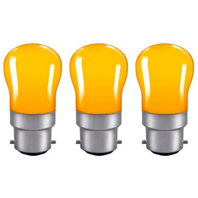 Crompton Lamps 15W Pygmy Light Bulb B22 Dimmable Amber Sign Bayonet ...