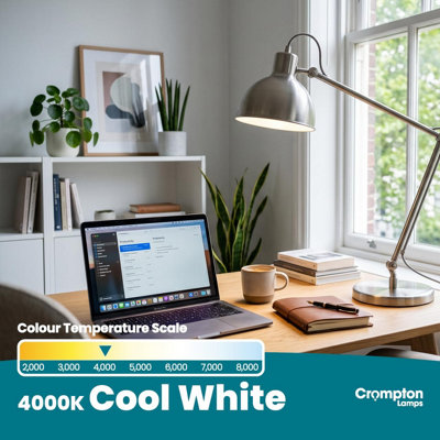 Crompton Lamps Candle LED E14 Bulb, 2.2W, 25W Equivalent, Cool White ...