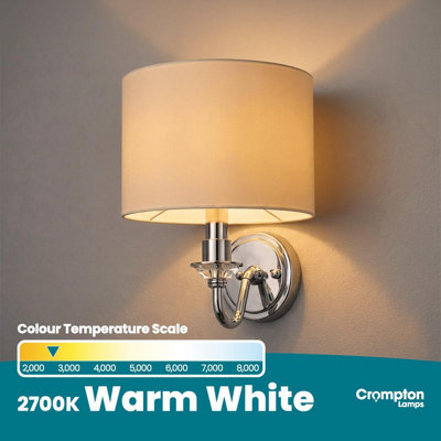 Crompton Lamps Filament Candle LED Light Bulb SES-E14, 6.5W, 60W ...