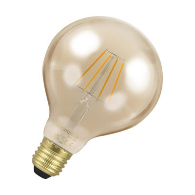 Crompton Lamps Filament Globe LED Light Bulb ES-E27, 4.5W, 35W Eqv ...