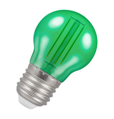 Crompton Lamps Green LED Golfball 4.5W E27 Harlequin, IP65 Outdoor ...