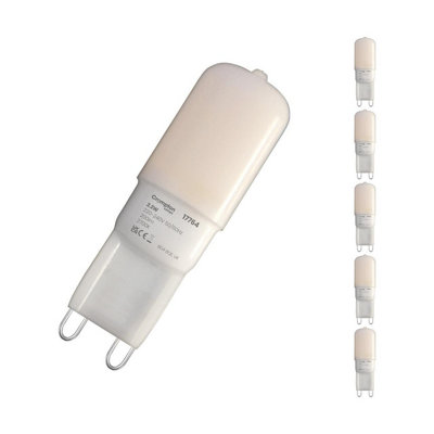 Crompton Lamps LED G9 Capsule 2.2W (5 Pack) Warm White Opal