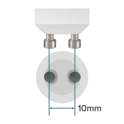 Crompton Lamps LED GU10 Bulb 4.9W Dimmable Long Barrel 74mm Cool White ...