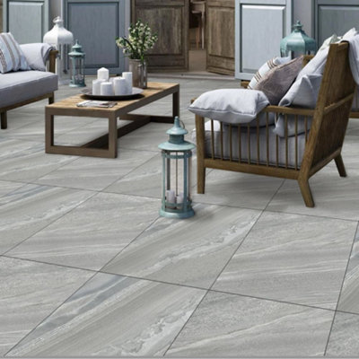 Crossover Grey Outdoor Porcelain Paving Sample 150x150x20mm , Sample ...
