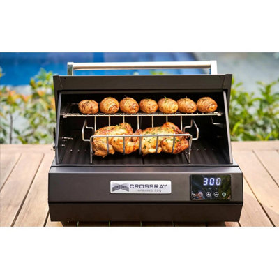 Crossray eXtreme Portable Infrared Electric BBQ and Portable Trolley Bundle