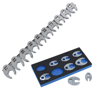 Crowfeet Wrench Crow Foot Spanner 3/8 in dr Metric and Imperial AF SAE ...