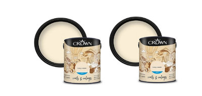 Crown Breatheasy Matt Emulsion Paint For Walls & Ceilings Ivory Cream ...