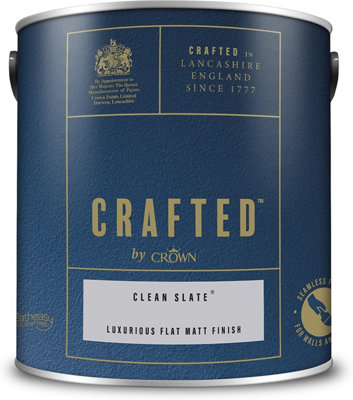 Crown Crafted Luxurious Flat Matt Paint 2.5L - Clean Slate