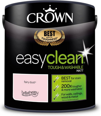CROWN Easy Clean Matt Emulsion Multi Surface Paint for Walls, Ceilings ...