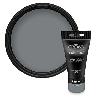 Crown Easyclean Kitchen Matt Paint City Break - 40ml | DIY at B&Q