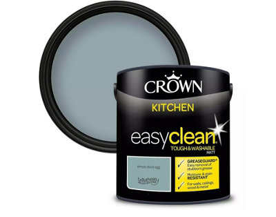 Crown Easyclean Kitchen Matt Paint Simply Duck Egg 2.5L
