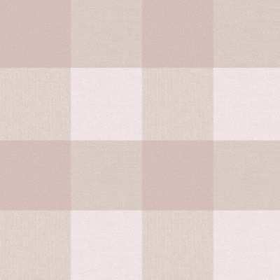 Crown Glamorous Check Charcoal Rose Pink Glitter Wallpaper M1504