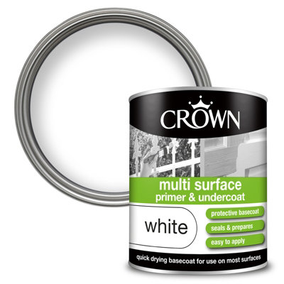 Crown Multi-Surface Primer White - 750ml | DIY at B&Q