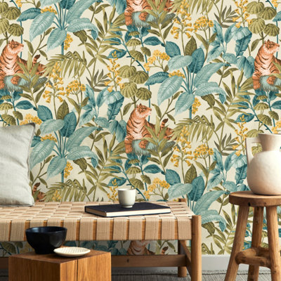 Crown Rajah Tiger Natural Wallpaper M1734