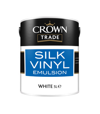 CROWN TRADE SILK EMULSION WHITE 5L