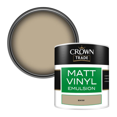 Crown Trade Vinyl Matt Walls & Ceilings Emulsion Paint (B3410V) 250ml ...