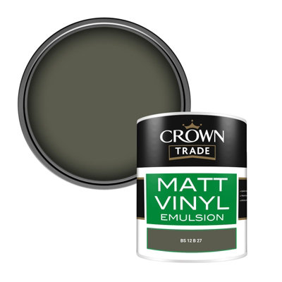 Crown Trade Vinyl Matt Walls & Ceilings Emulsion Paint BS 12 B 27 ...