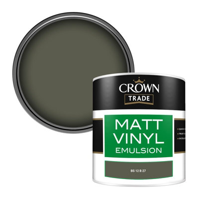 Crown Trade Vinyl Matt Walls & Ceilings Emulsion Paint BS 12 B 27 ...