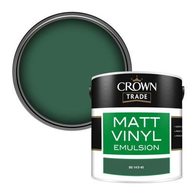 Crown Trade Vinyl Matt Walls & Ceilings Emulsion Paint BS 14 D 45 ...